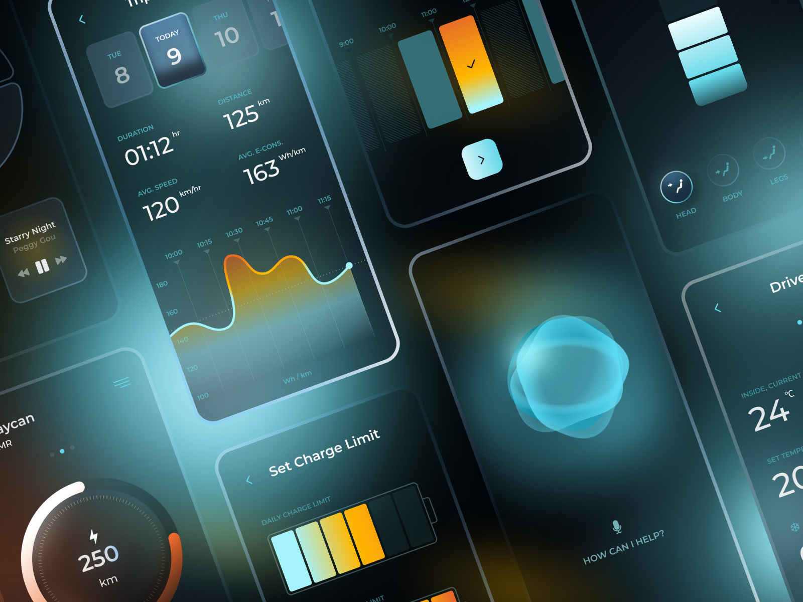 Porsche Taycan Assistant by Yuliia Yatseniuk for Qubstudio: Digital Product Design Agency on ...