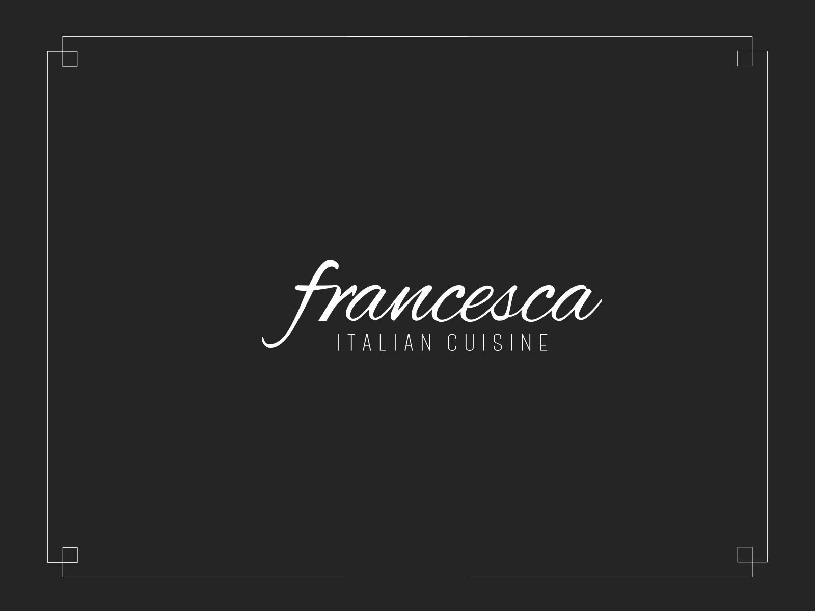 Francesca Italian Cuisine Logo by Hayden Morran on Dribbble