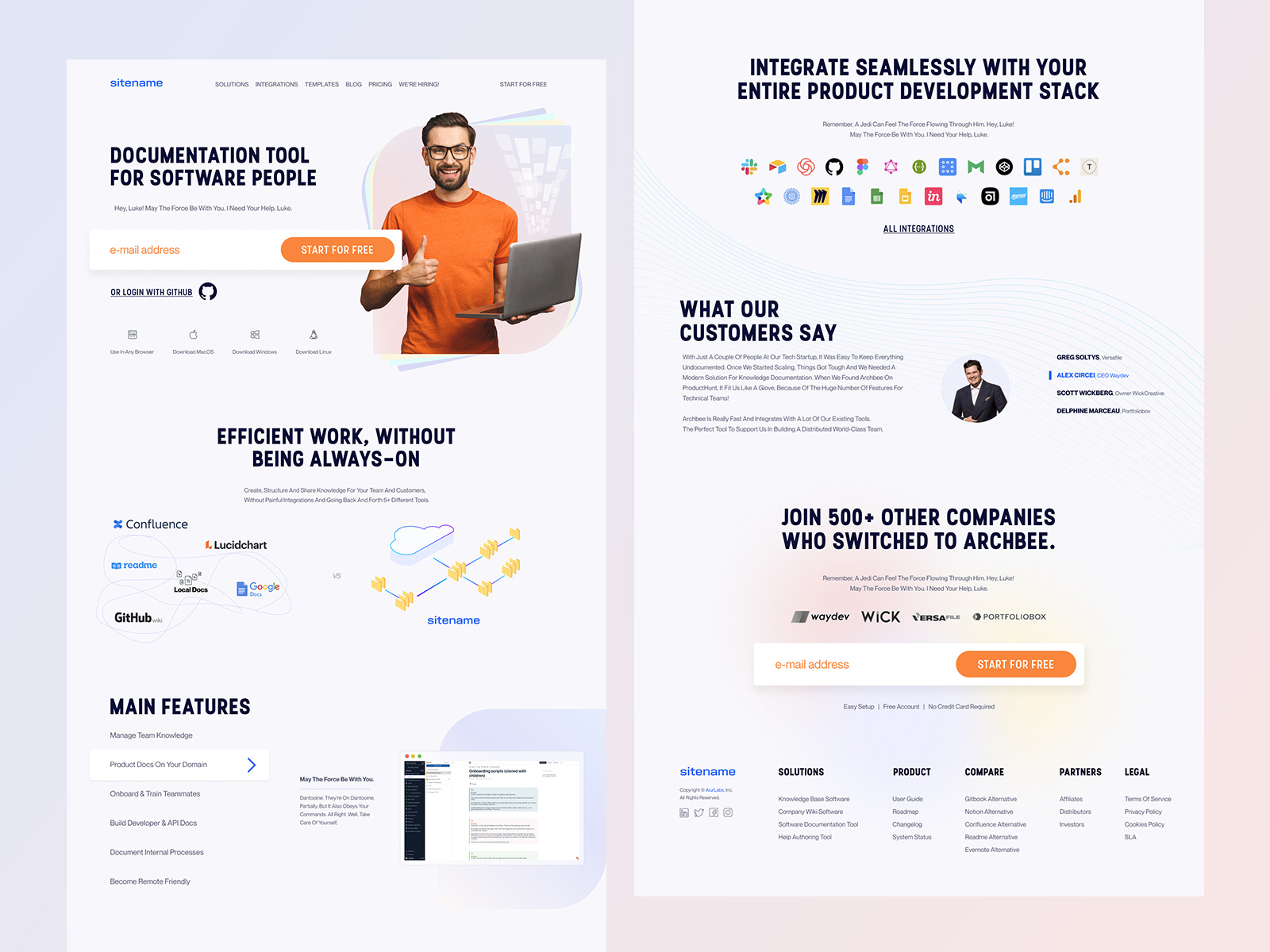 Landing page - work in progress by Cosmin Neagu on Dribbble