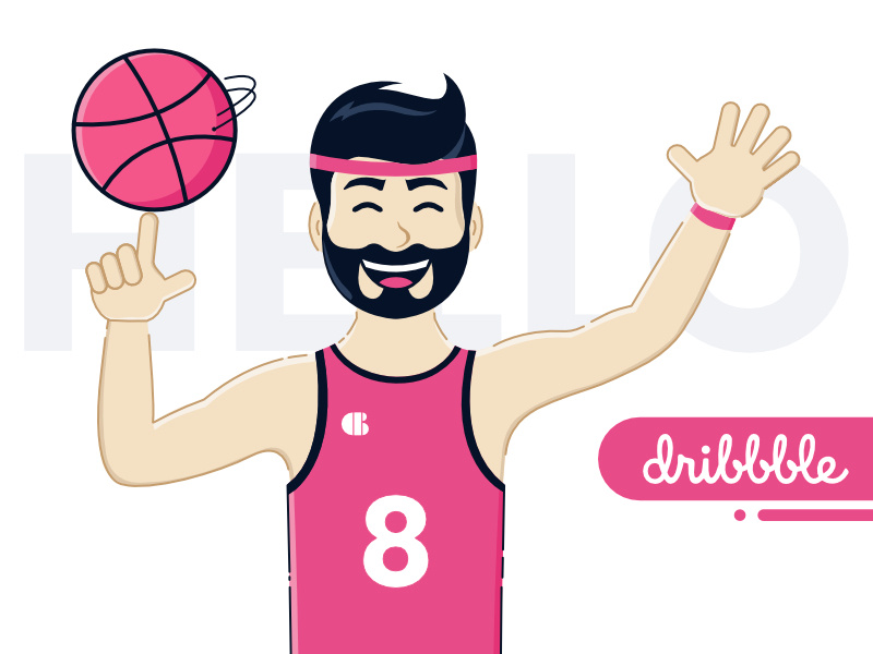 Dribbble Hello by Carlos Brand on Dribbble