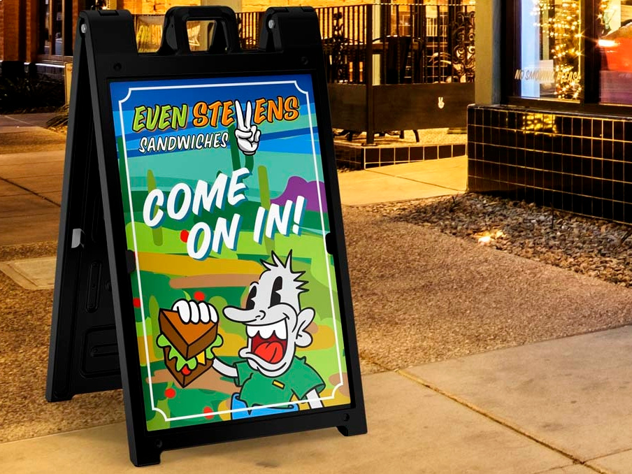 Even Stevens Sandwiches A-Frame by Mel Maldonado on Dribbble