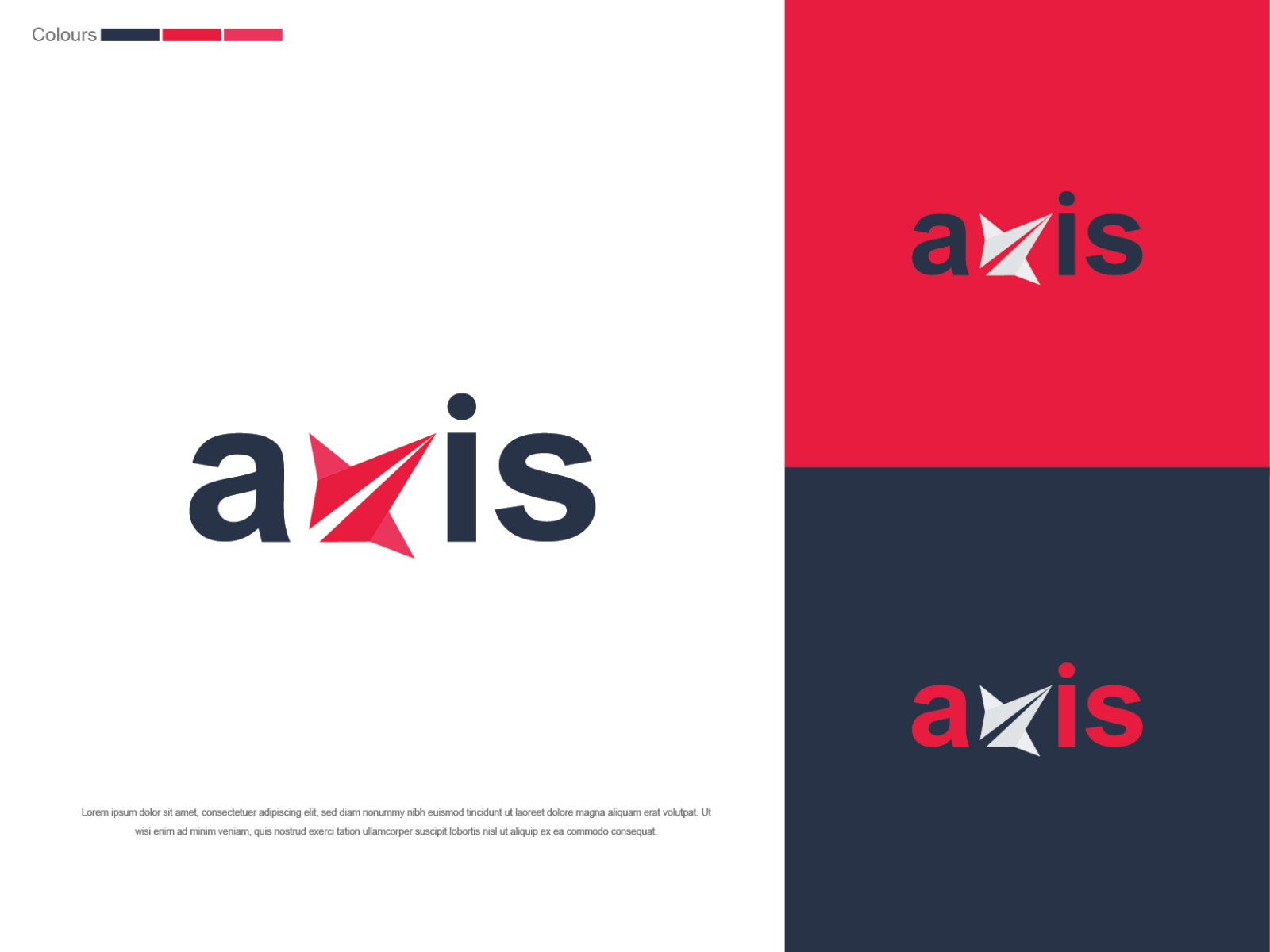 axis logo design by Habib Reza on Dribbble