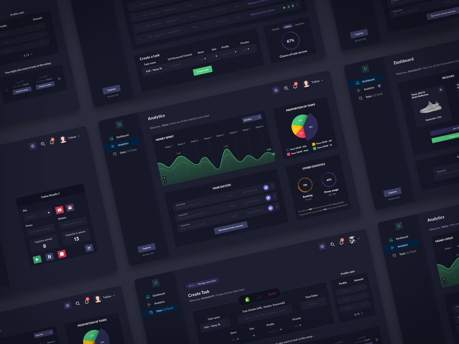 Neuron - Dashboard by Alex on Dribbble