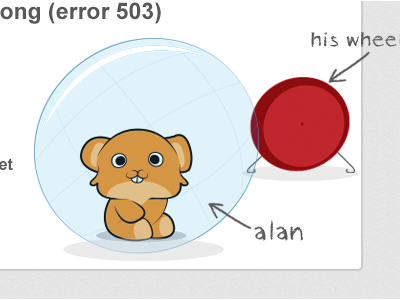 Hamster Error page by b☲n on Dribbble