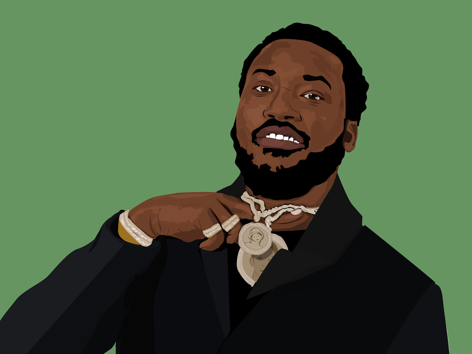 Meek Mill by Wander on Dribbble
