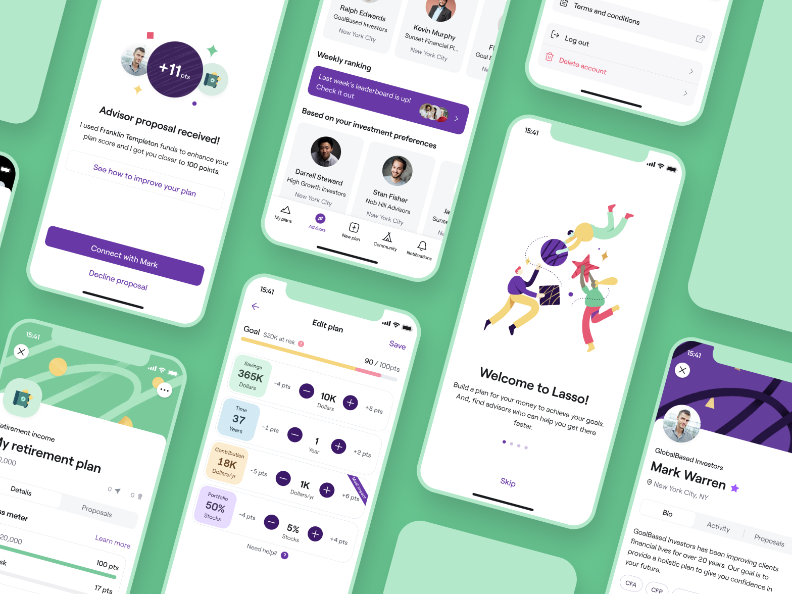 Lasso — Investors app design by Emilio Merbilhaa on Dribbble