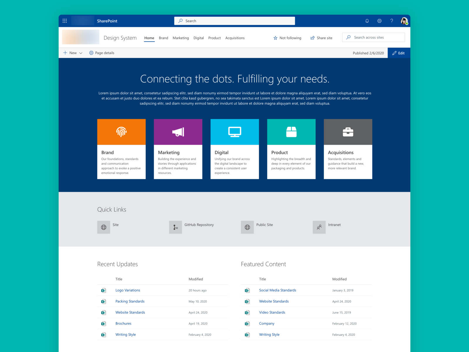 SharePoint Design System by Ana Torres on Dribbble