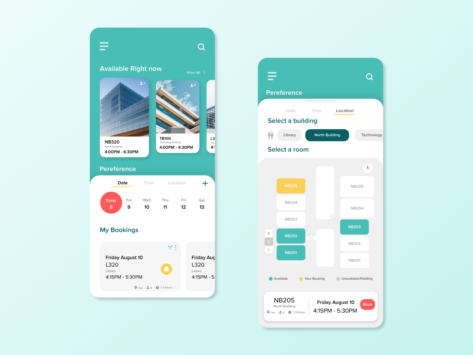 StudySpace- Study Room Booking App by Steve Yichen Li on Dribbble