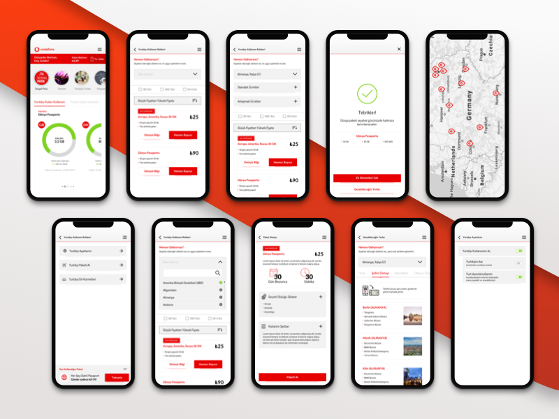 Vodafone UI Concept by B B on Dribbble