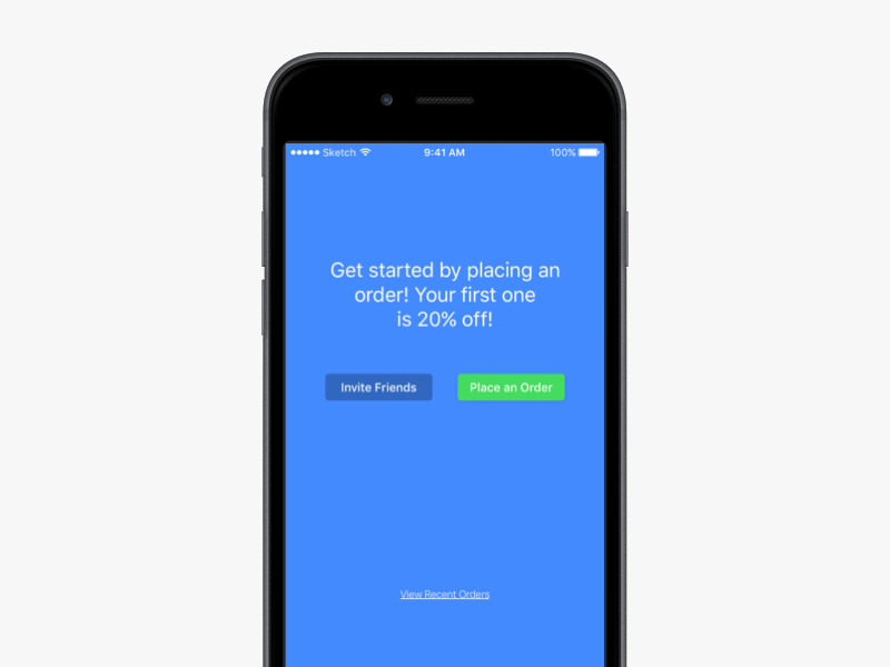 Simple Home Screen by Rishabh Varshney on Dribbble