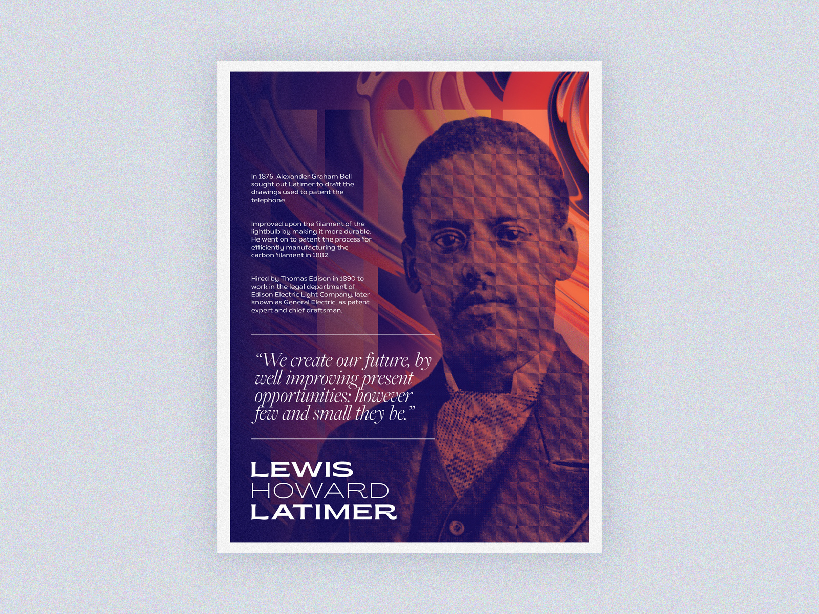 Poster Series | Lewis Howard Latimer by Taylor Thompson Youngblood on ...
