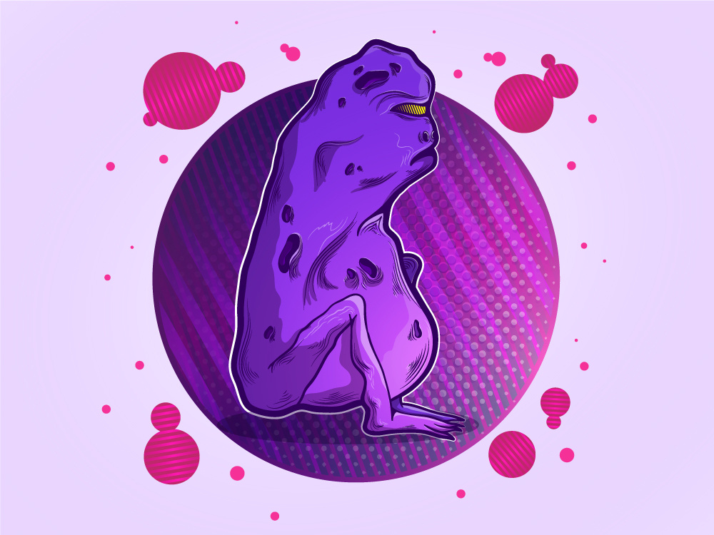 Moon Monster by Paúl Santiana | paul8 on Dribbble