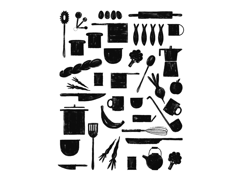 Kitchen Illustration by Hailey Gaar on Dribbble