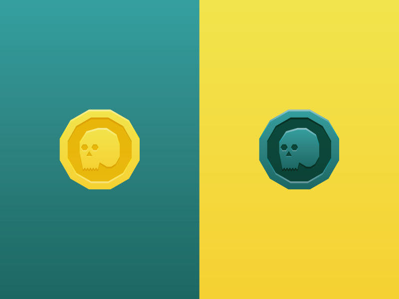 Skull coins by Davide Rossi on Dribbble