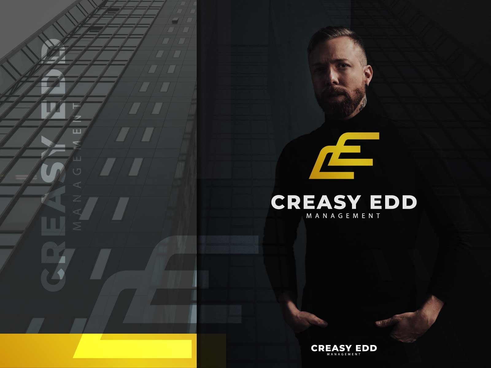 Monogram CE logo design | Creasy Edd Management by motiva.std on Dribbble