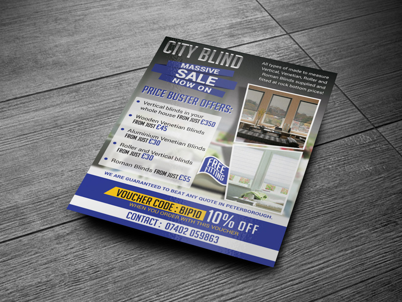 City Blind Flyer 02 by Raheel Hussain on Dribbble