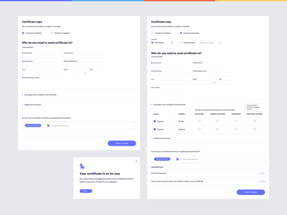 Form expanding interaction by Boris Milosevic on Dribbble