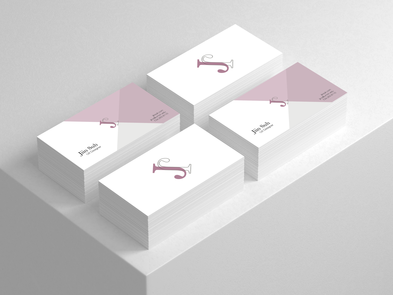 Personal Logo + Business card by Jiin Suh on Dribbble