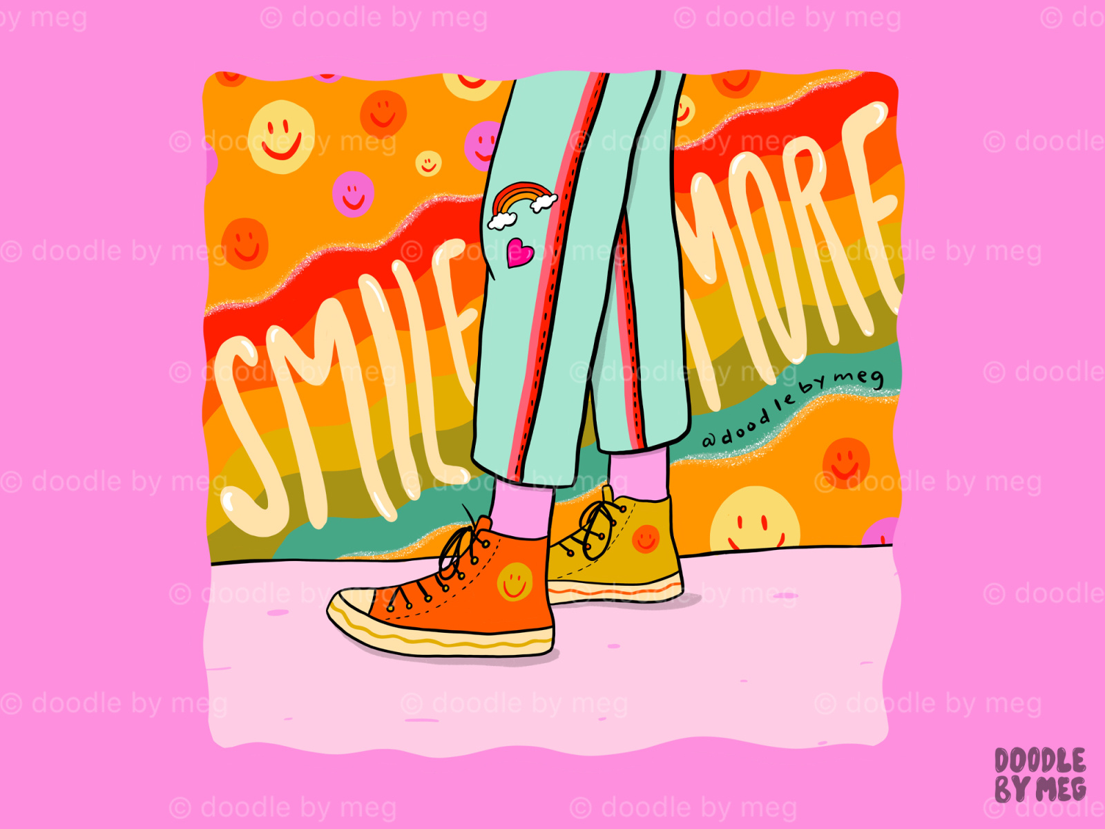 Smile More by Doodle By Meg on Dribbble