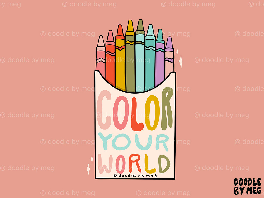 Color Your World by Doodle By Meg on Dribbble