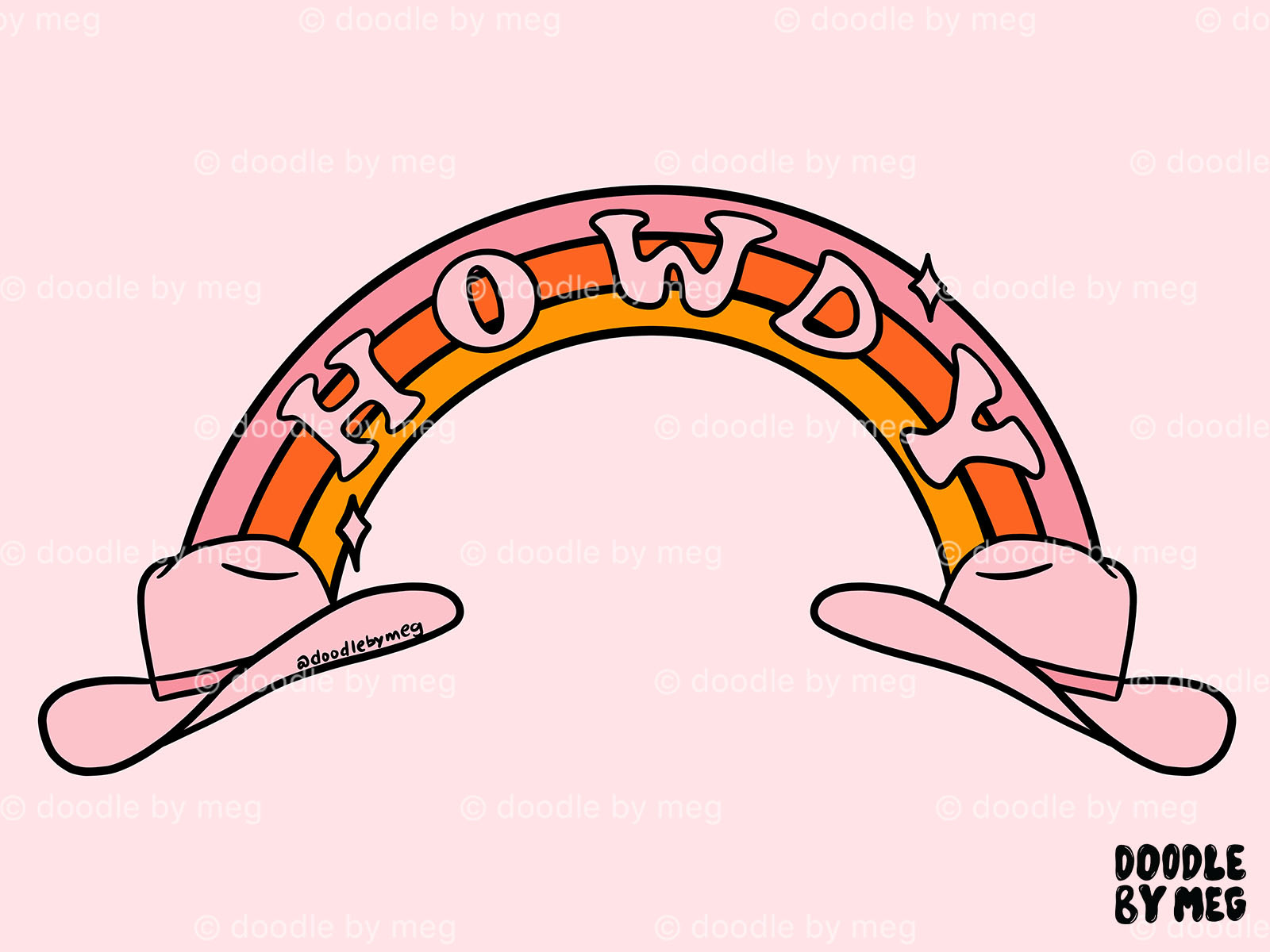 Howdy Rainbow by Doodle By Meg on Dribbble
