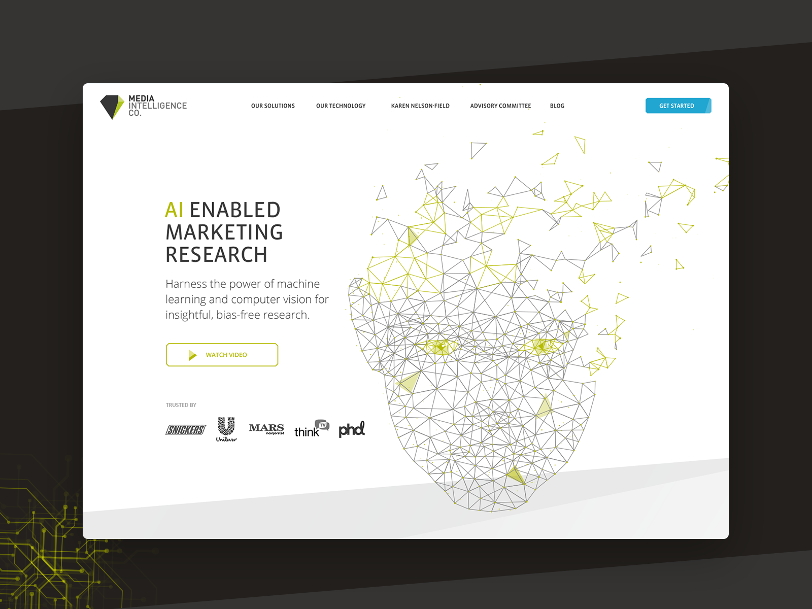 AI startup website design by Jamie Esterman on Dribbble