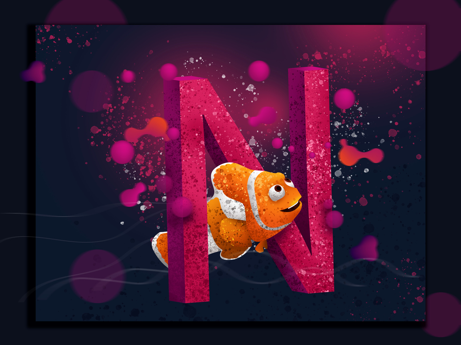 N for Nemo by lijinpm on Dribbble
