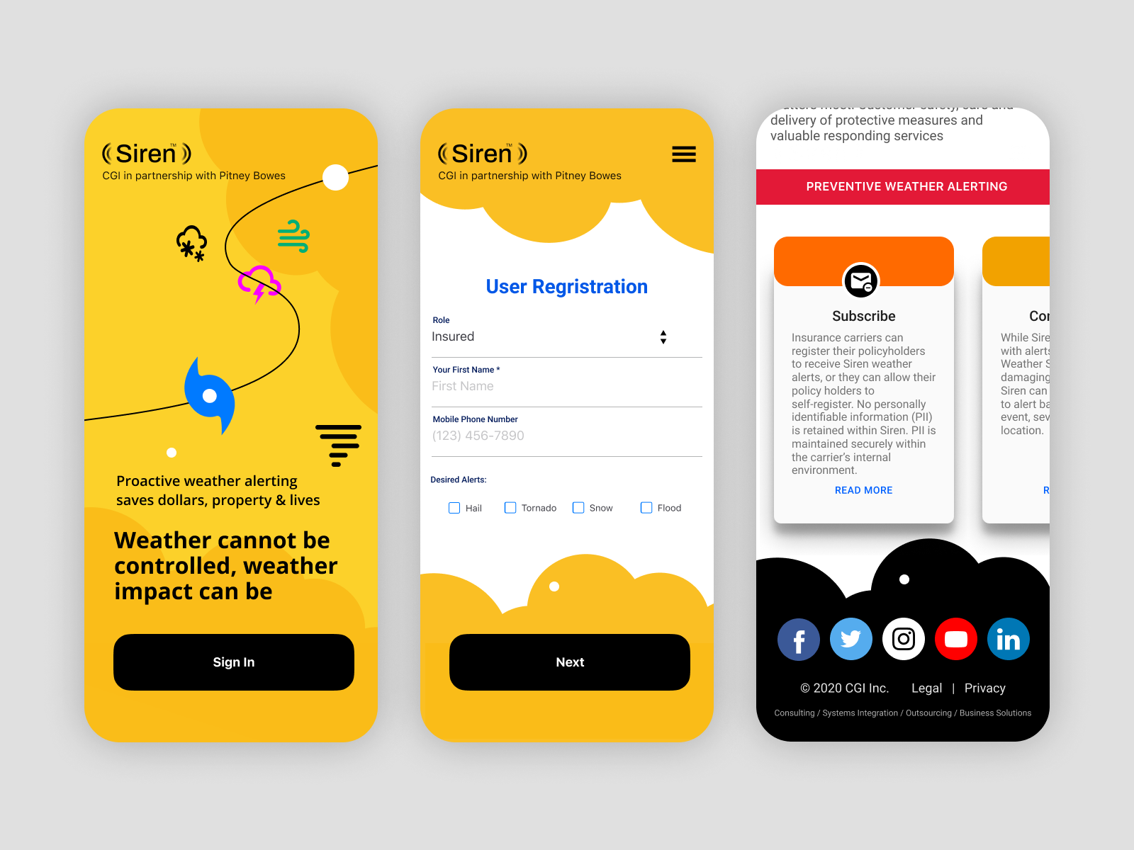 3 Srien Screens by Jeffrey F. S. Neumann on Dribbble