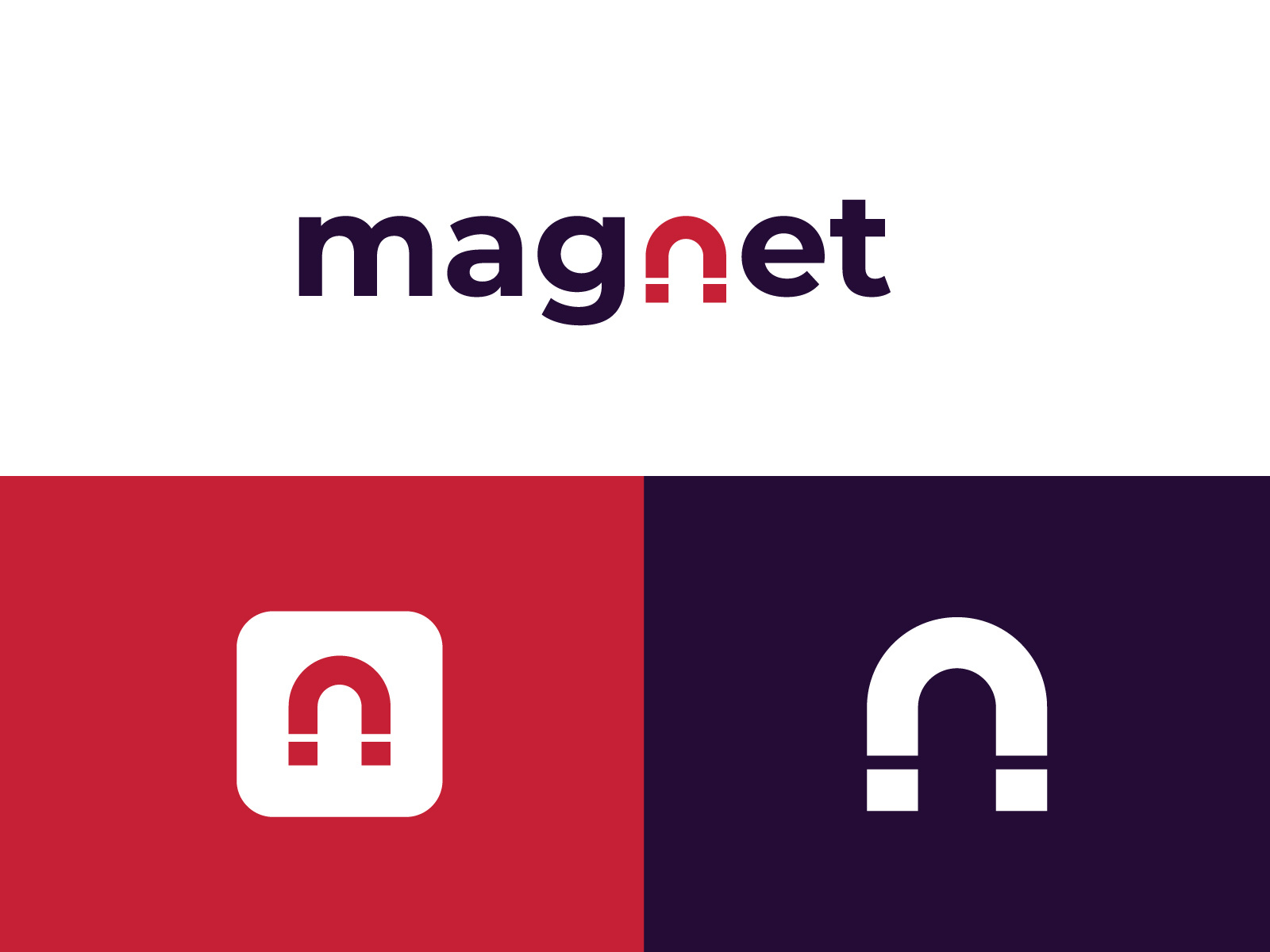 Magnet Logotype Design by Moncef Arajdal on Dribbble