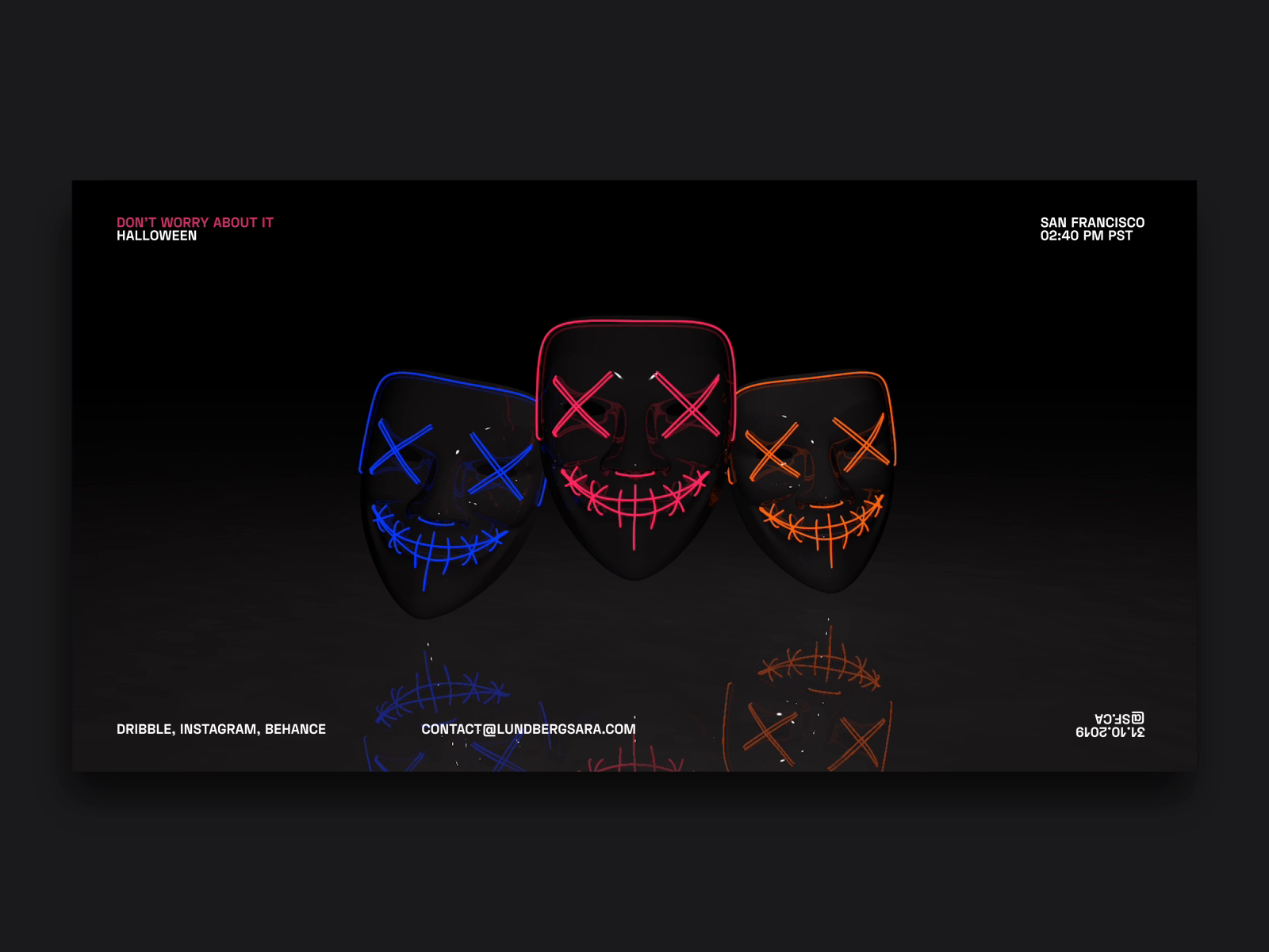 Don't worry about it // Dribbble Halloween by Sara Lundberg on Dribbble