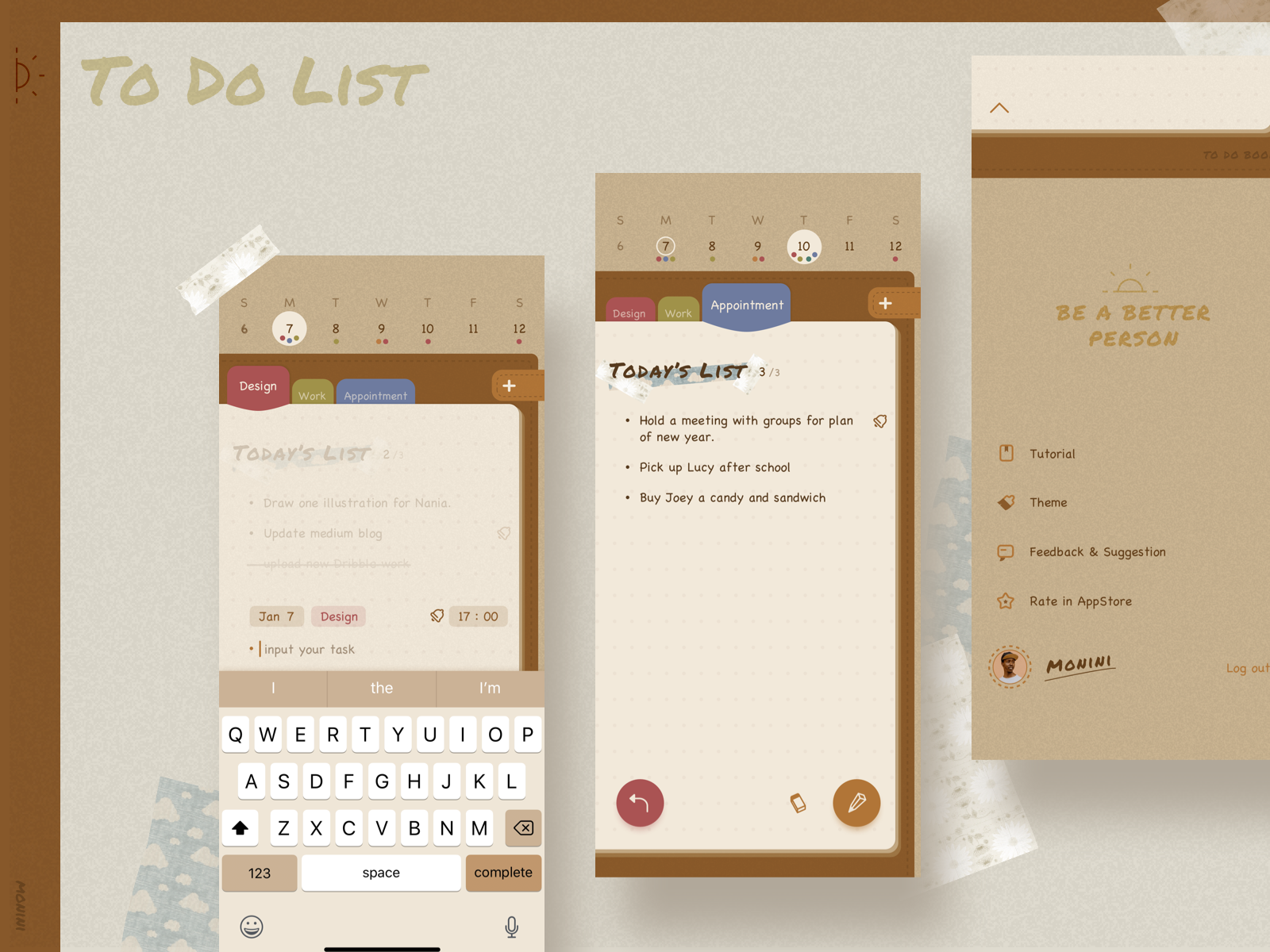 D003: Retro to do list by Monini on Dribbble