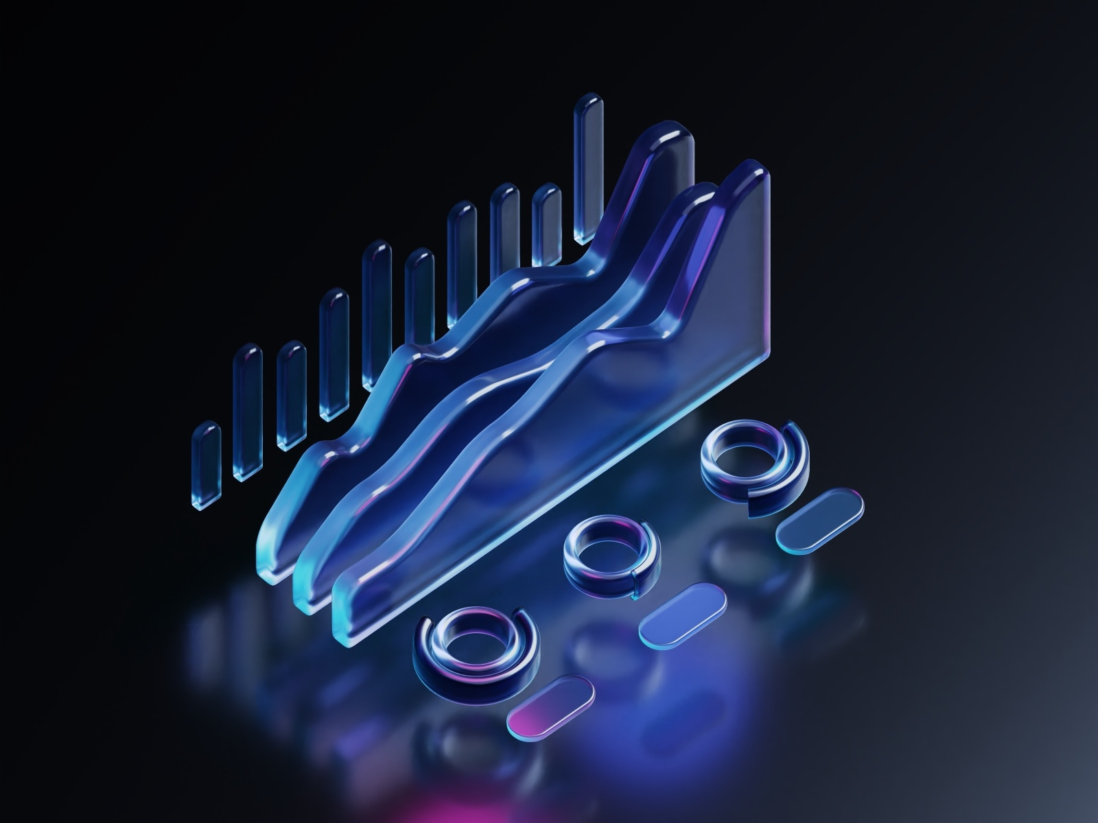 Graph dark by Damian Zaleski on Dribbble