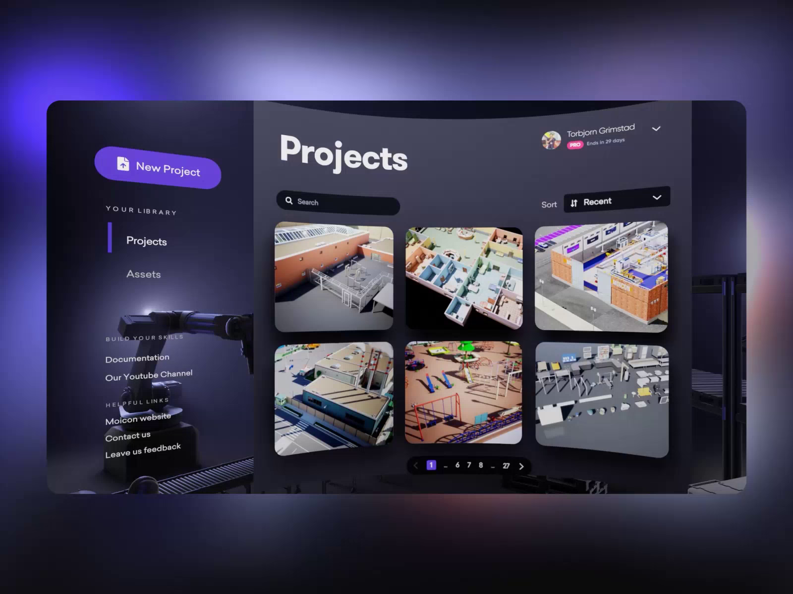 3D Dashboard by Damian Zaleski on Dribbble