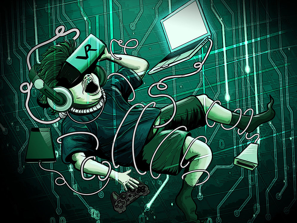 Cyber kid by Audun Sandaker on Dribbble