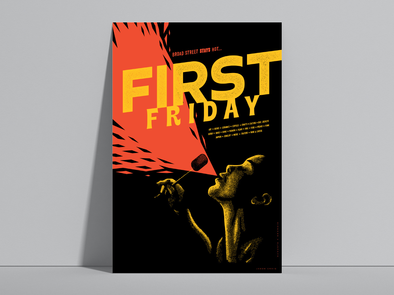 First Friday Poster Design by Jason Craig on Dribbble