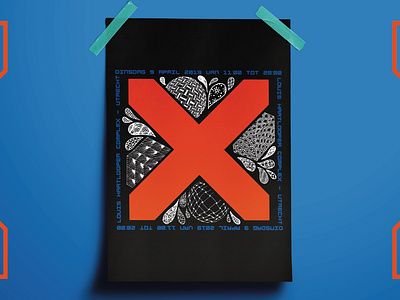 Poster Design X= Festival by Maureen on Dribbble