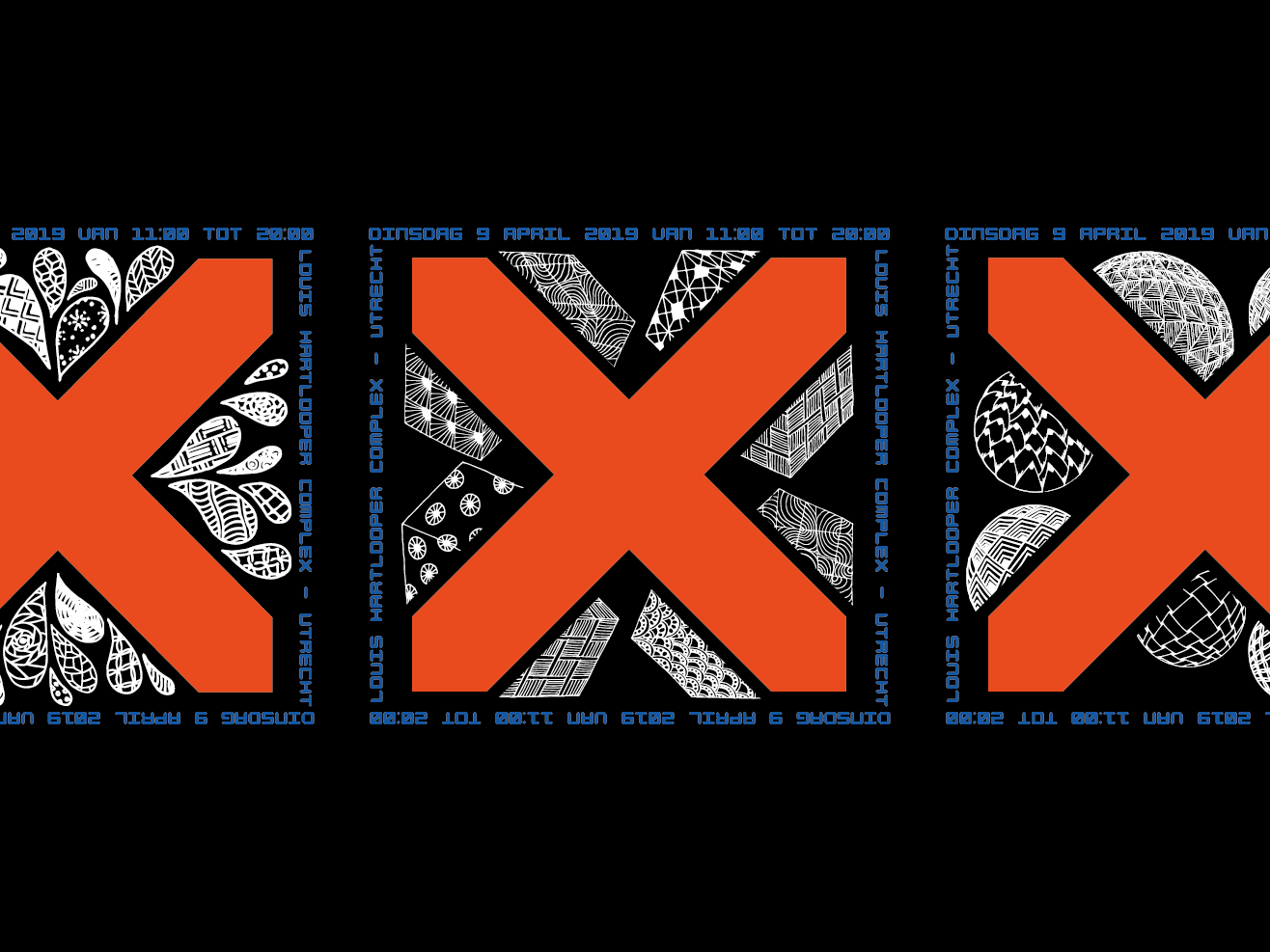 Poster Process X= Festival by Maureen on Dribbble