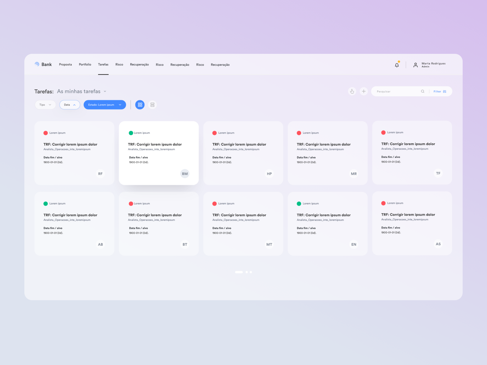 Task management by Marta Rodrigues on Dribbble
