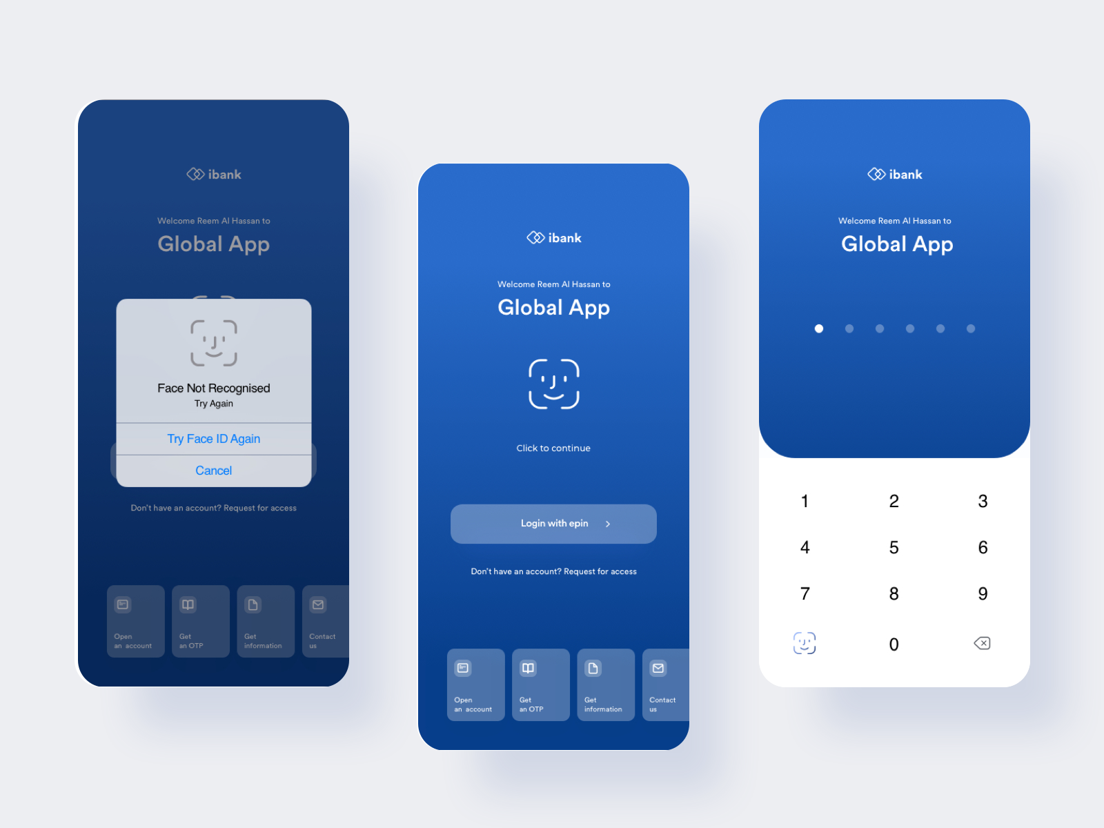 Bank login by Marta Rodrigues on Dribbble