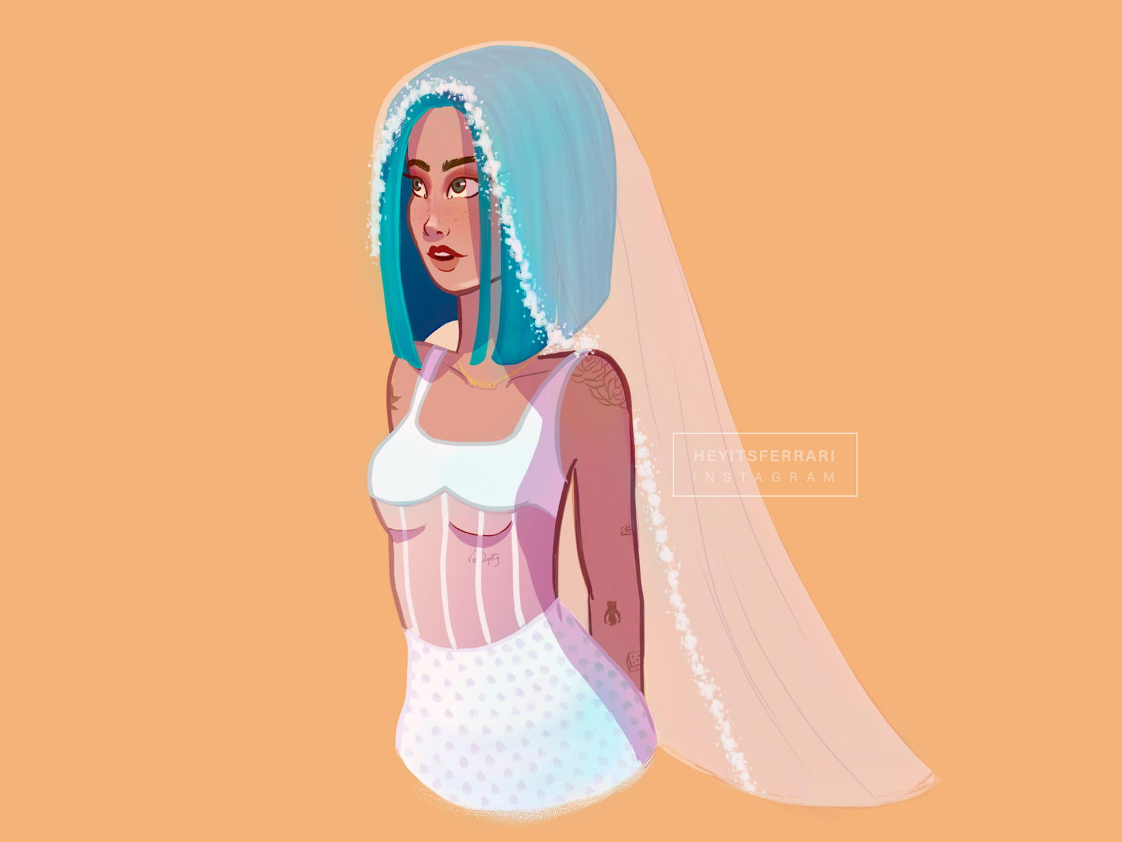Halsey fan art by Eve Ferrari on Dribbble