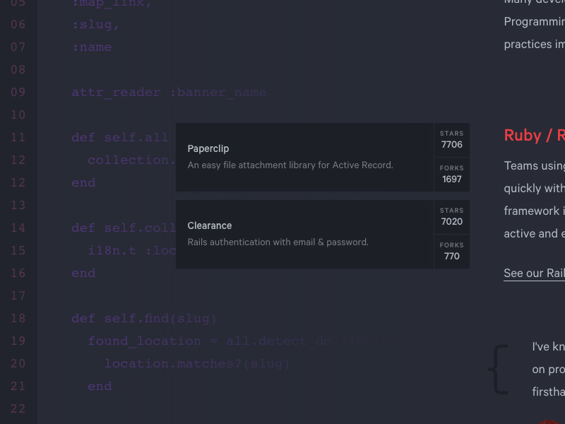 Dark Open Source By Kyle Fiedler For Thoughtbot On Dribbble