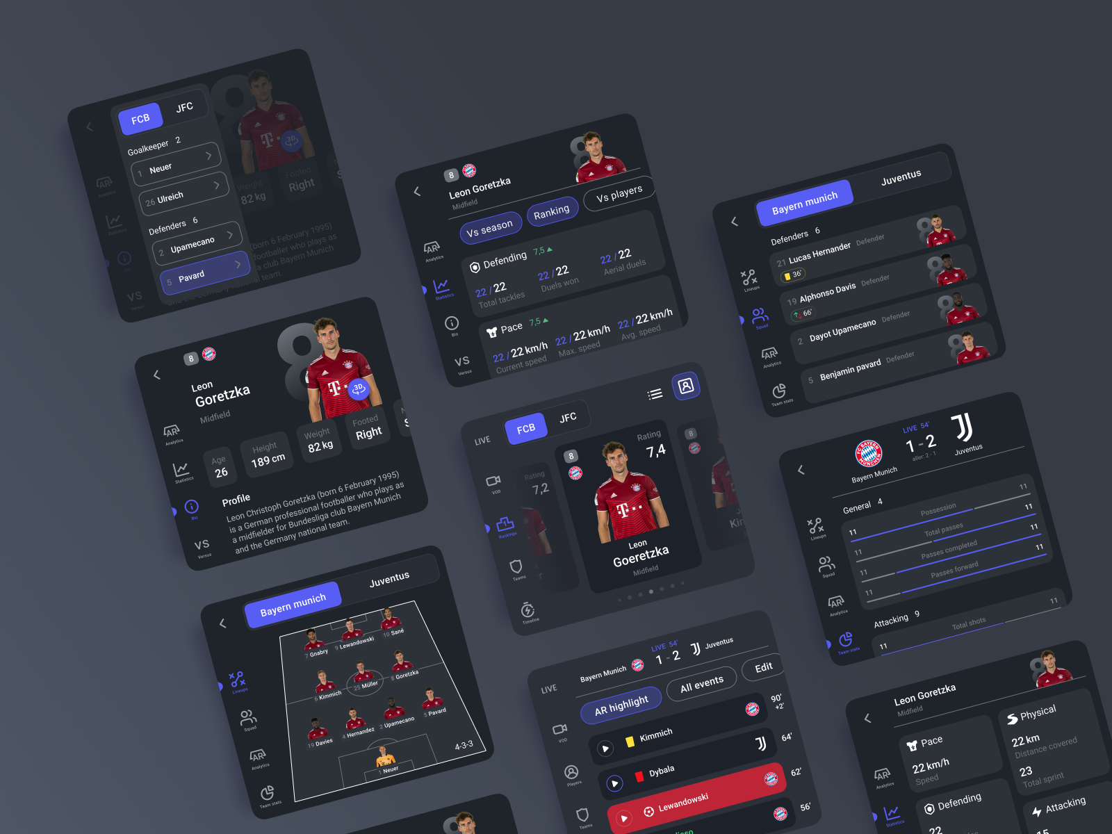 AR football experience #2 (dark mode) - Arise by Erwan Guillou on Dribbble
