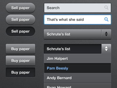 Gray UI (part deux) by Alex Patrascu on Dribbble