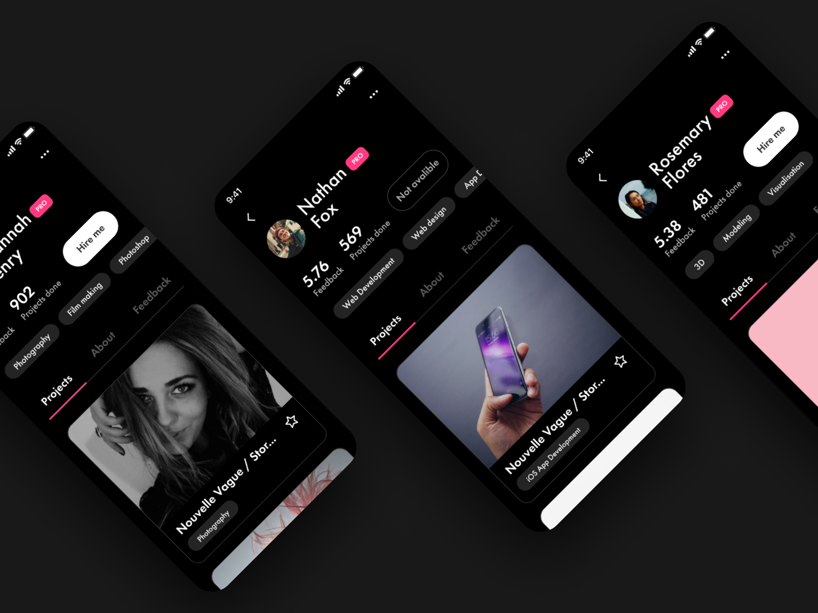 Hire app concept by Alex on Dribbble