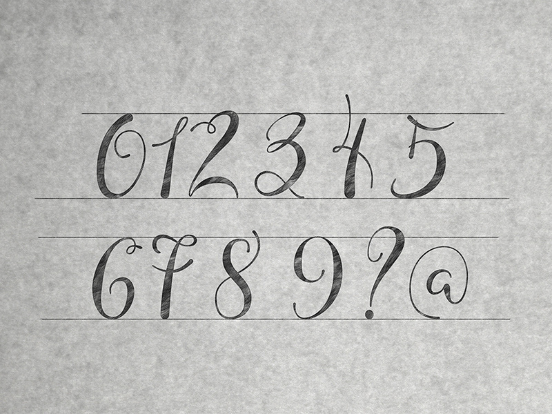 Numbers in cyrillic script by Cyril Mikhailov on Dribbble