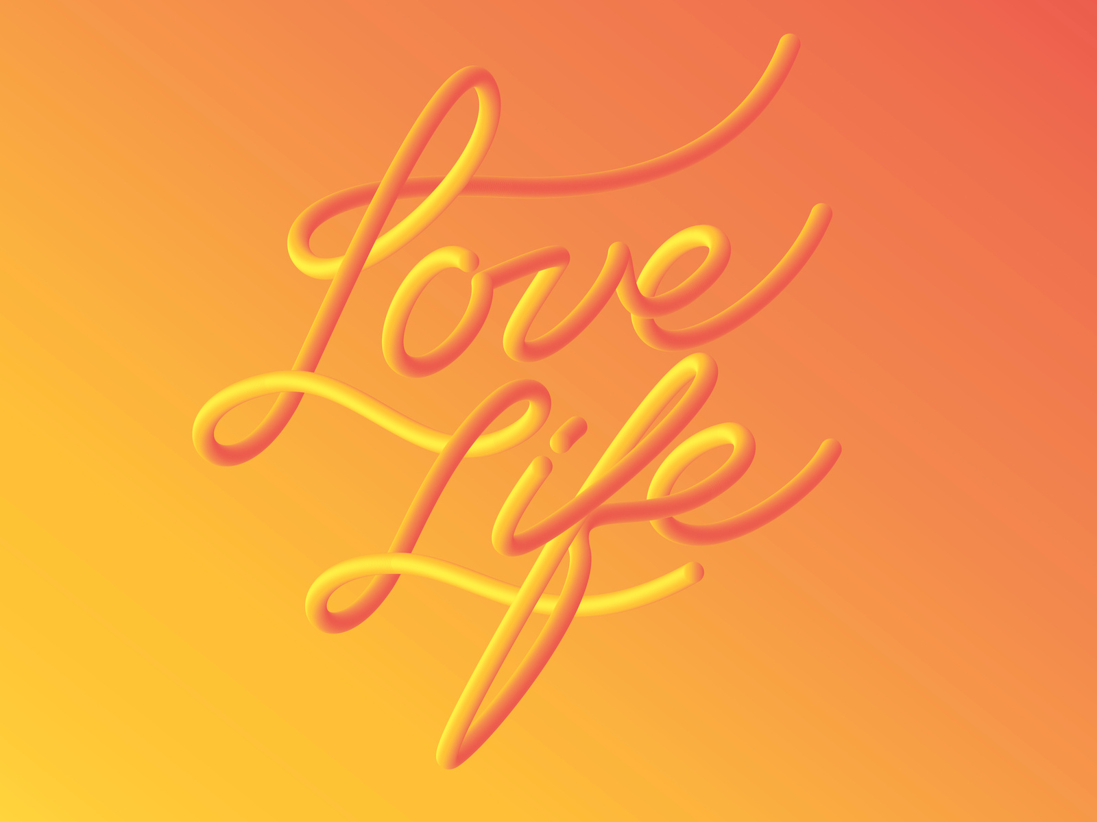 Inspiring volume lettering by Margarita Kulesha on Dribbble