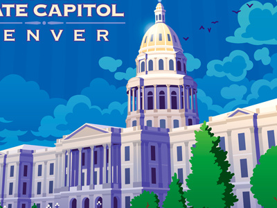 Colorado State Capitol Building by Steve Lowtwait on Dribbble