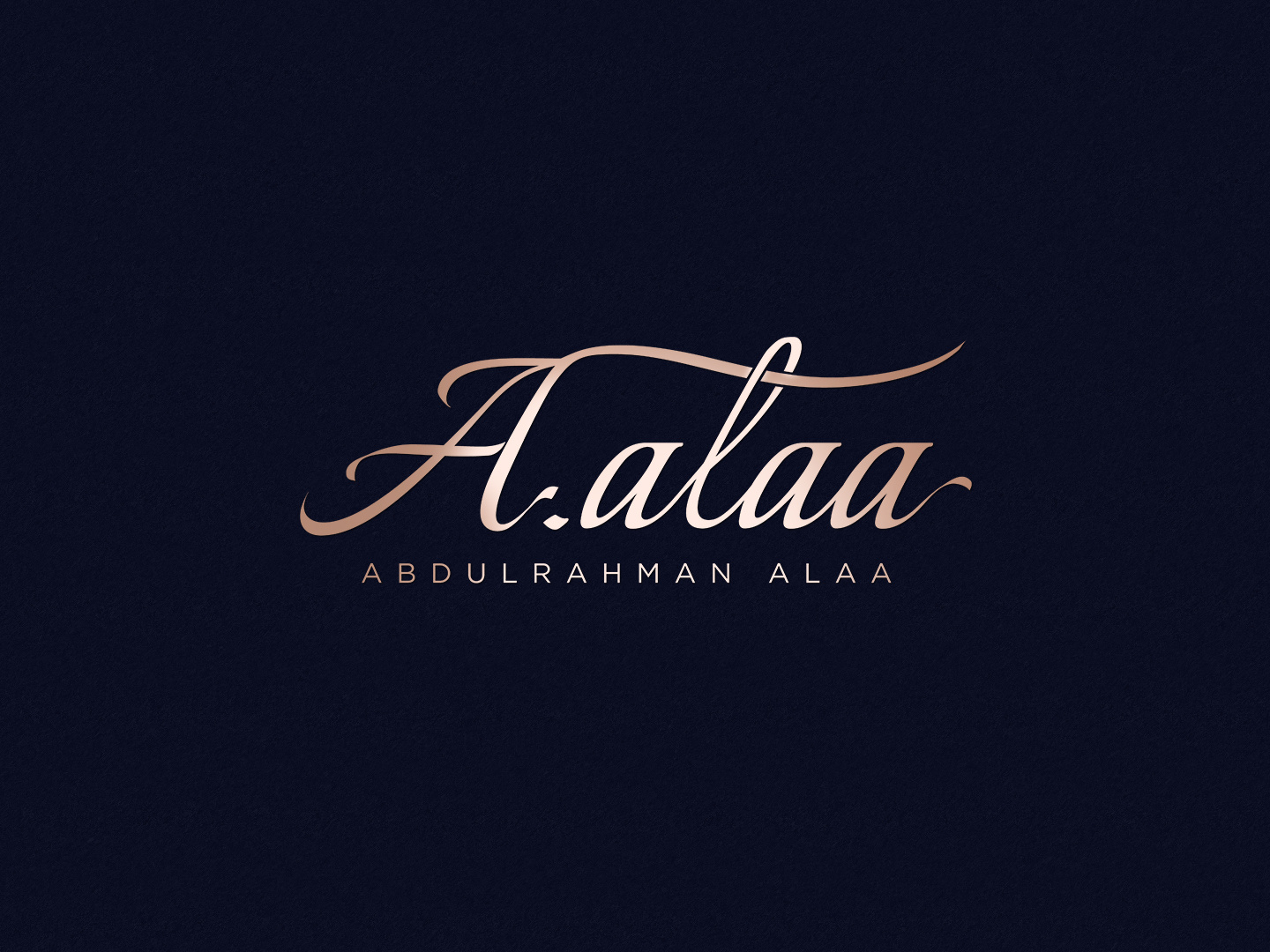 A.alaa | Logo Design by Ahmed Haji on Dribbble
