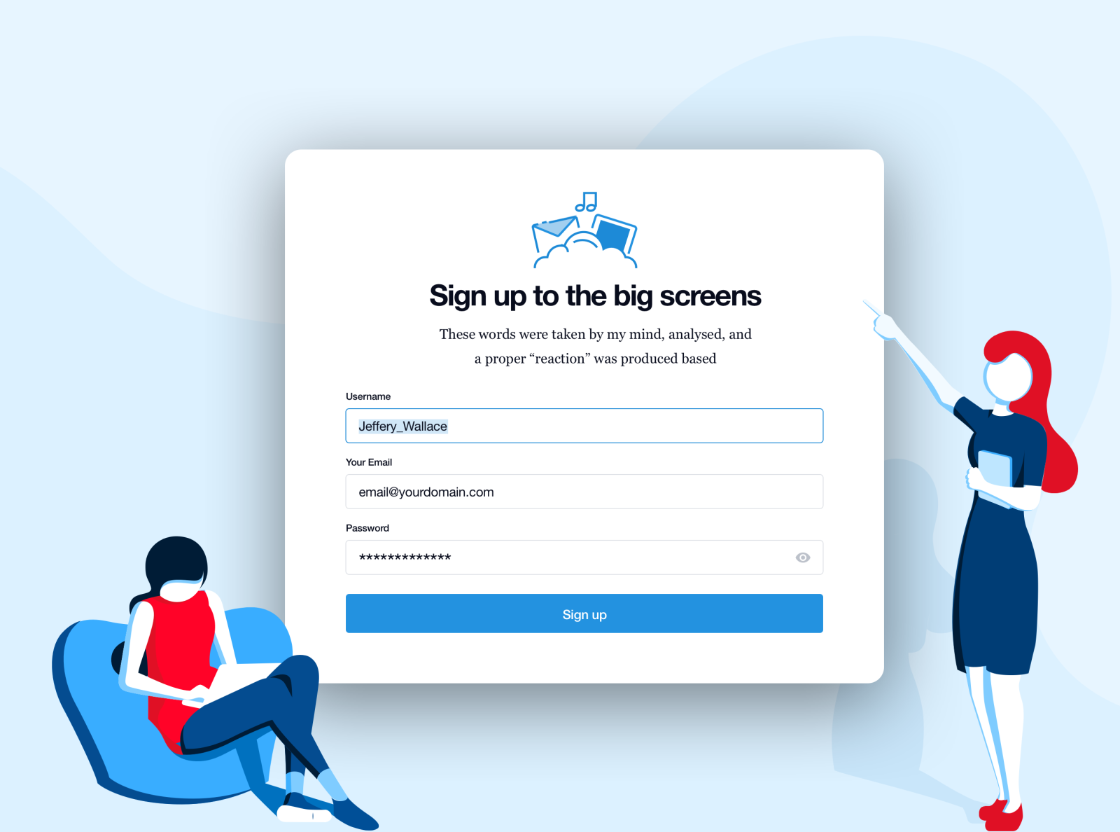 Sign Up Page by dina tarek on Dribbble