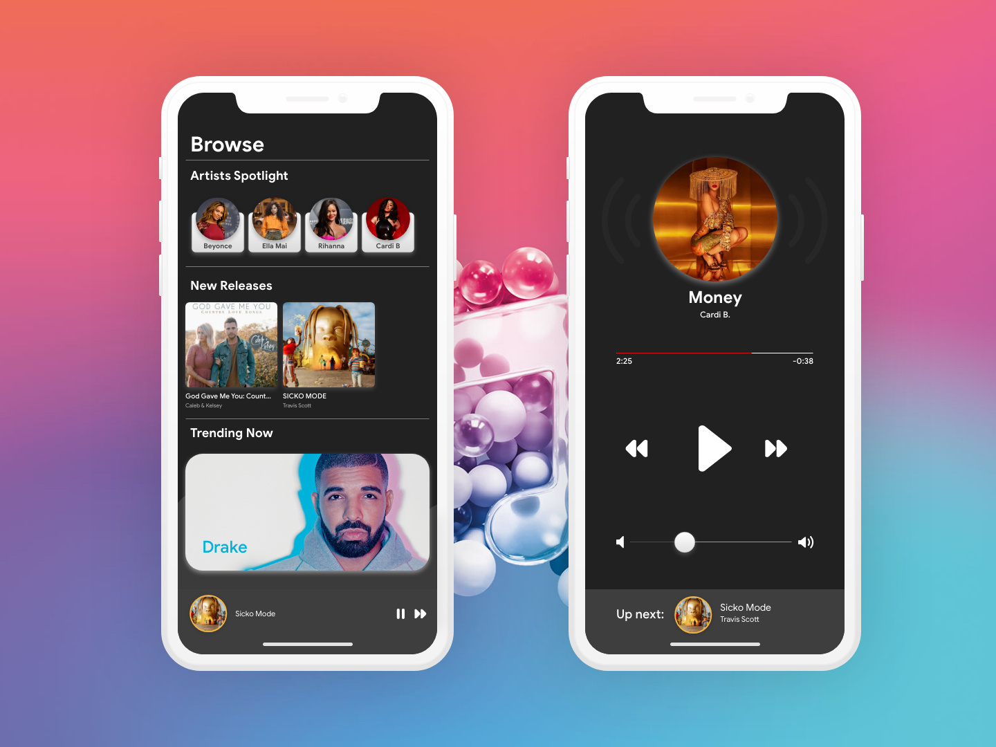 Daily UI Challenge - Day 9 : Music Player by Blake Acosta on Dribbble